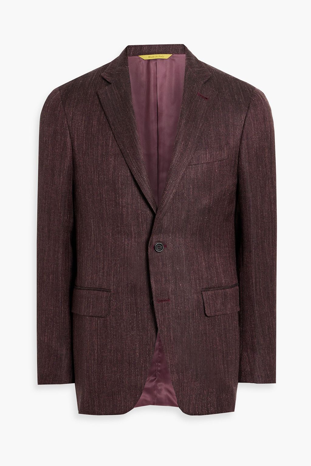 CANALI Herringbone Wool Silk Linen Blend Blazer – Premium Quality Men’s ...