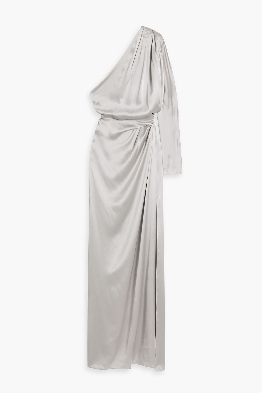MICHELLE MASON One-shoulder silk-satin maxi dress – Draped design ...